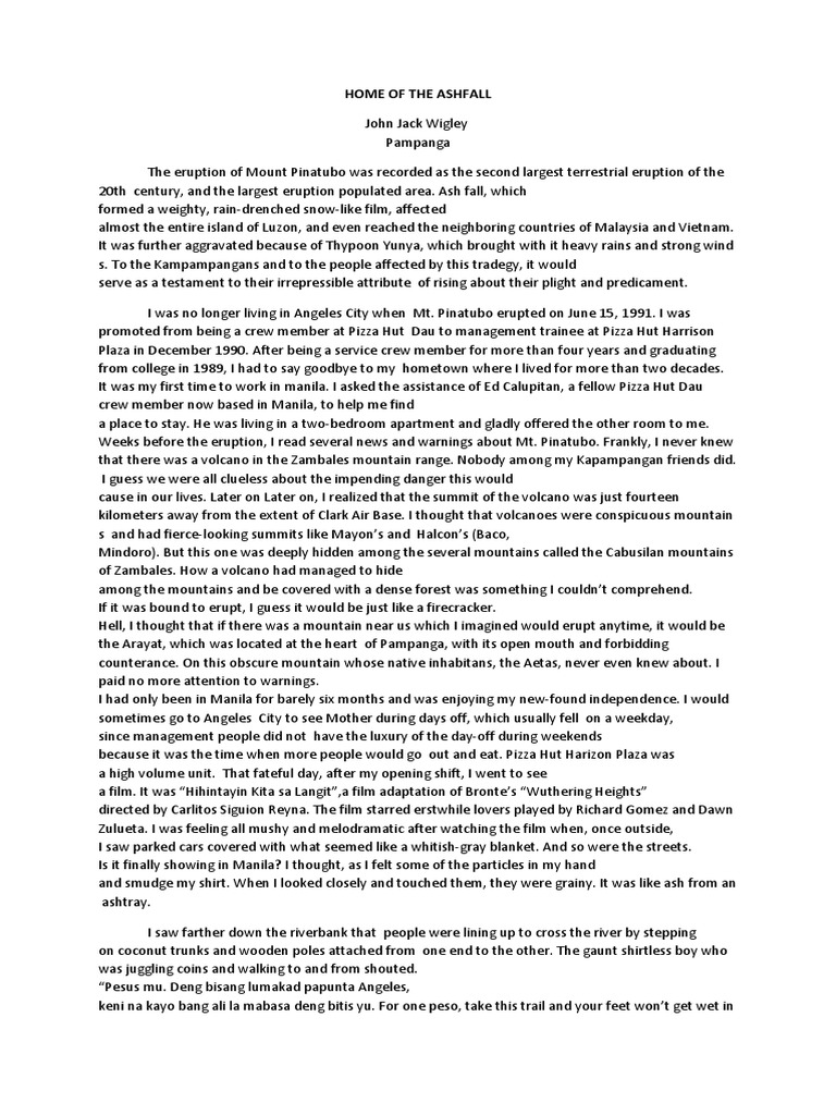 HOMEof the Ashfall | Volcanic Eruption | Nature