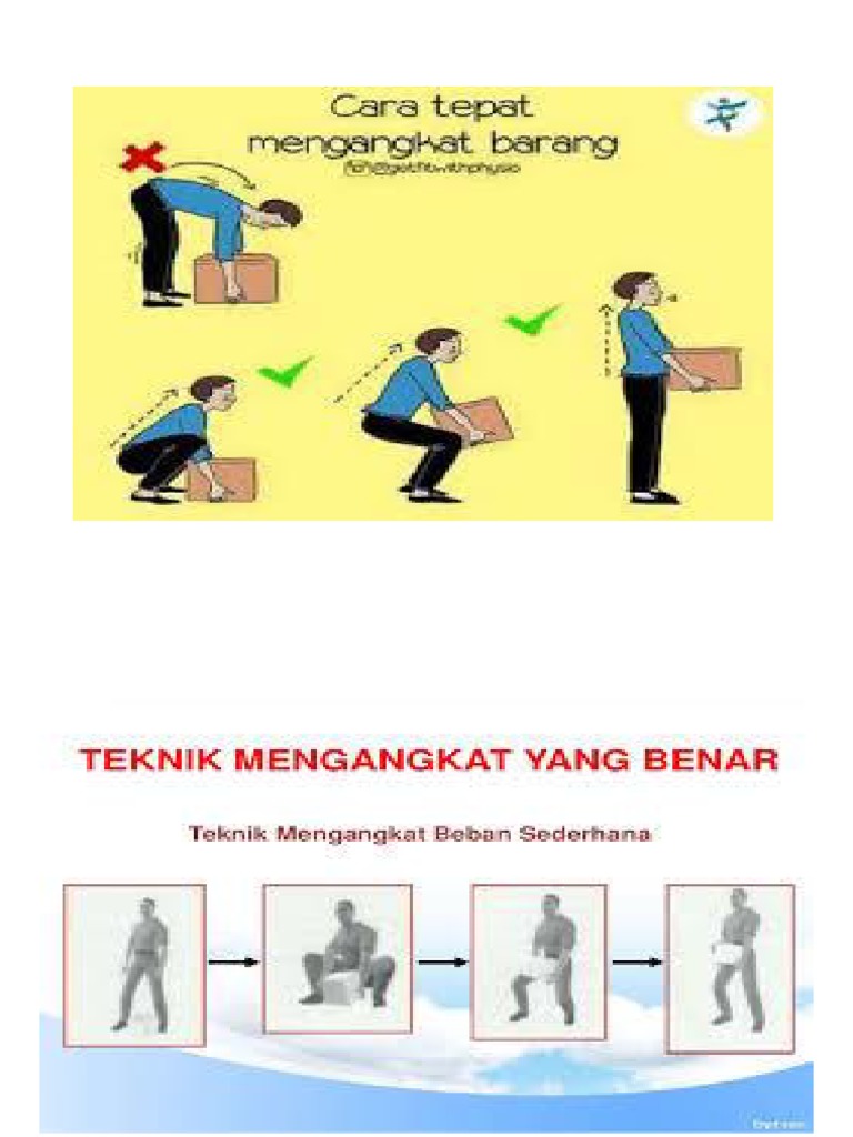 Tehnik Mengangkat Barang | PDF