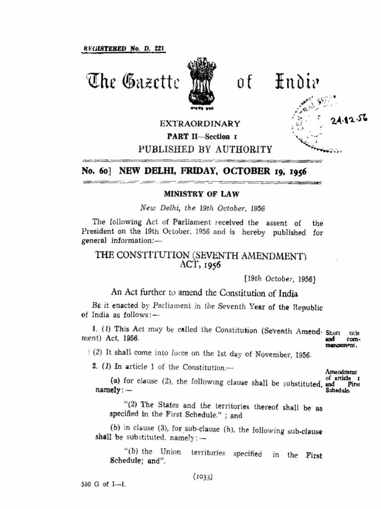 7th Amendment Constitution Gazette | PDF | U.S. State | Supreme Courts