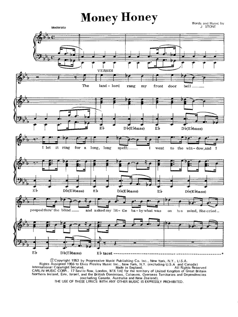 Elvis Presley Money Honey PDF | PDF
