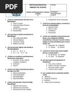 PRUEBA DIAGNOSTICO Historia 8vo | PDF | Edades medias | Antigua Grecia