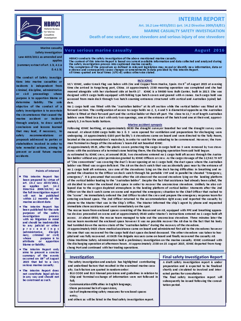 Australian and Vertical Ladder Injury Report | PDF | Stevedore | Tonnage