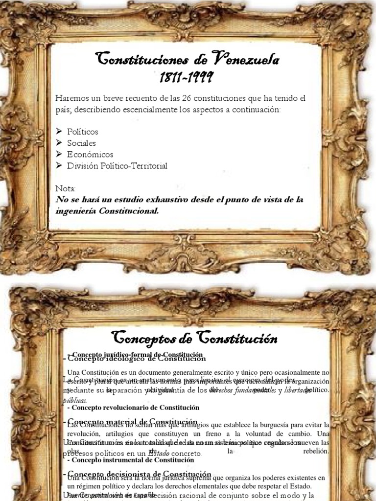 Constituciones de Venezuela 1811-1999 | Constitución | Estado (política)