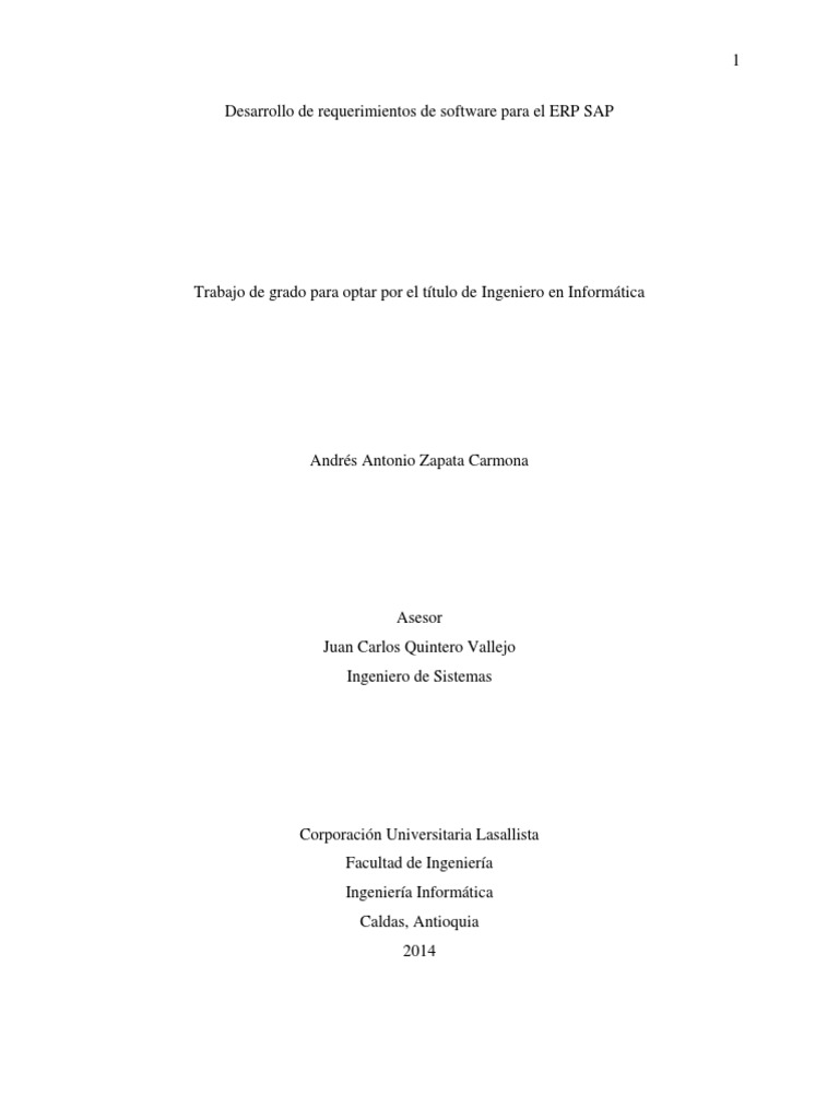 Desarrollo Software ERP SAP PDF | PDF | Sap Se | Software