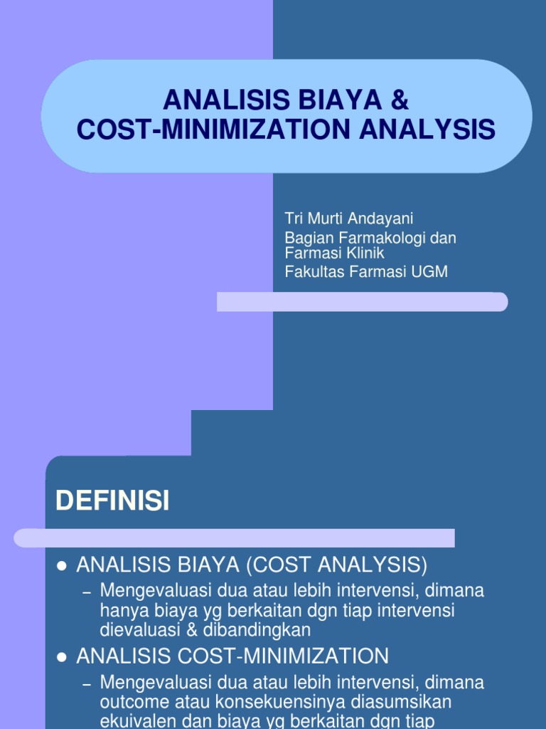 Cost Analysis Dan CMA | PDF | Sains & Matematika