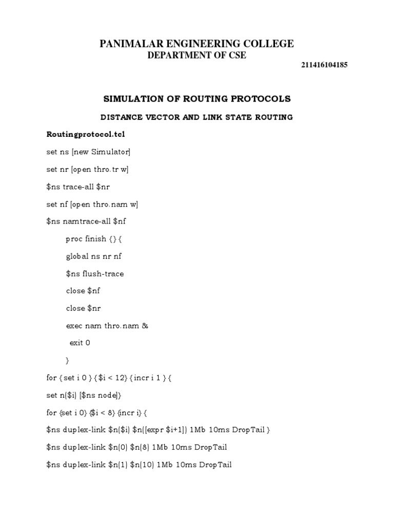 Panimalar Engineering College: Department of Cse | PDF