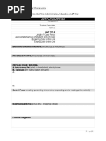 Contoh Template Lesson Plan Permata (Taska) | PDF