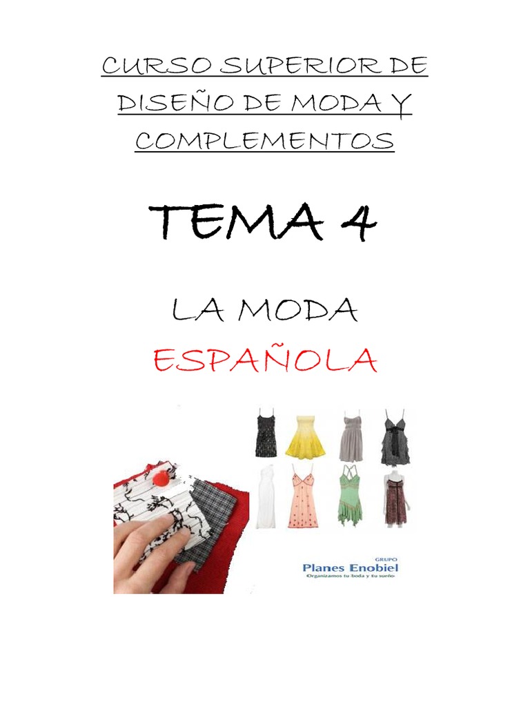 Historia de la Moda Española | PDF | Moda | Ropa