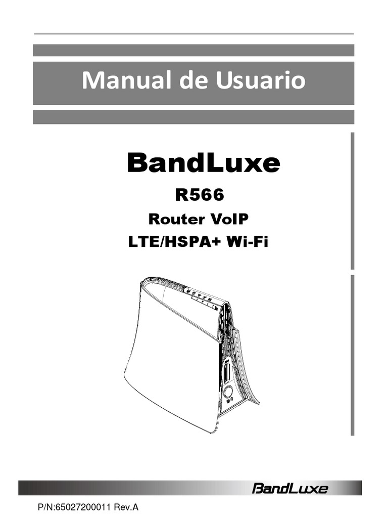 Manual de Usuario del Router BandLuxe R566 | PDF | Dirección IP | Red ...