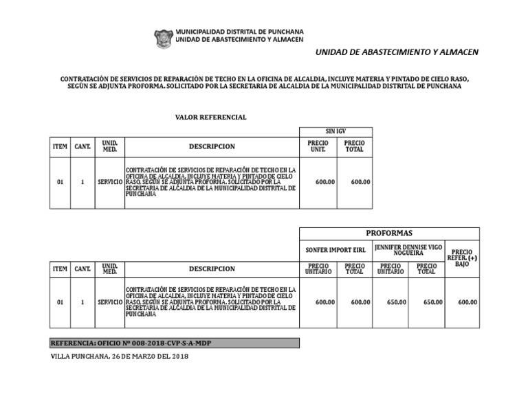 Oficio #002-2018-Pvl-A-Mdp - Ari Pinedo Leguia | PDF