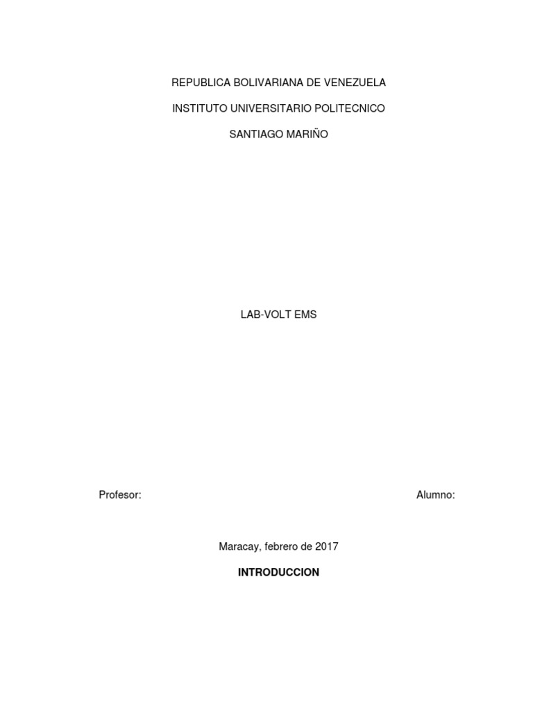 Lab Volt Ems | PDF | Adquisición de datos | Transformador