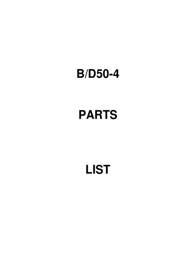 BD75 4 Parts | PDF | Valve | Piston