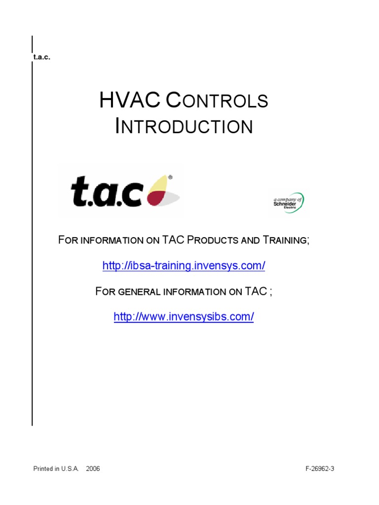 HVAC Controls Introduction | PDF