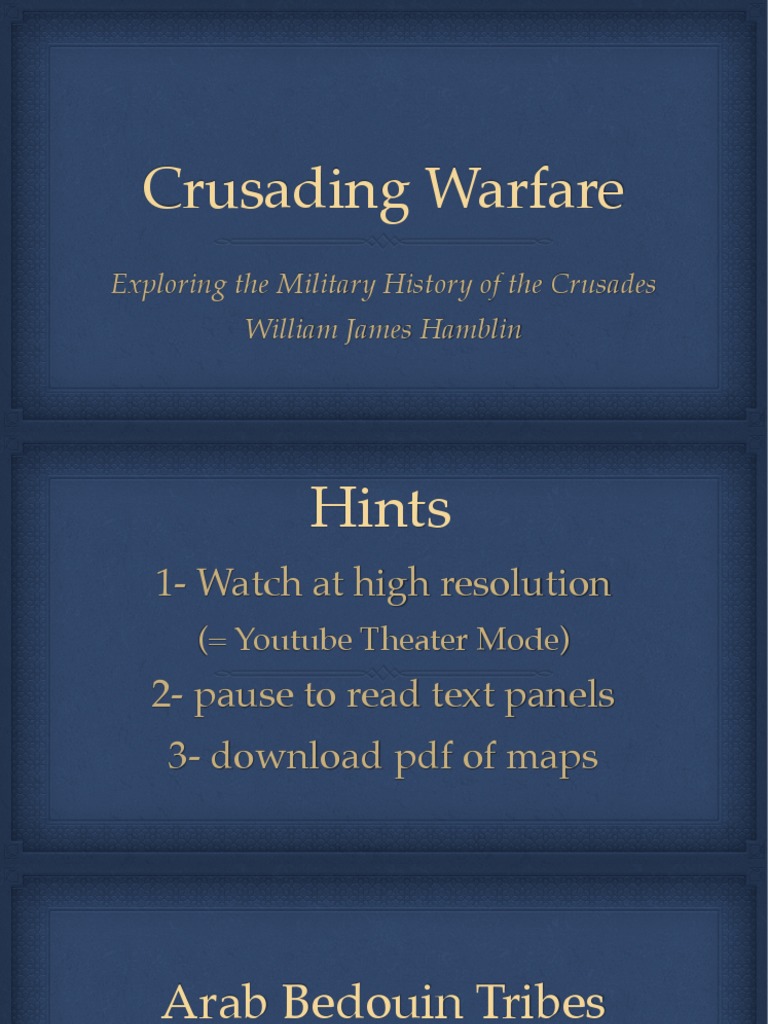 Arab Bedouin Tribes During The Crusades | PDF