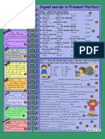 Present Perfect Indicators | PDF | Perfect (Grammar) | Verb