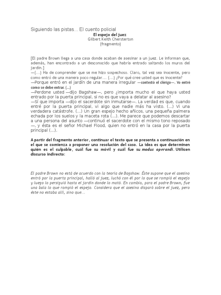 Siguiendo Las Pistas | PDF