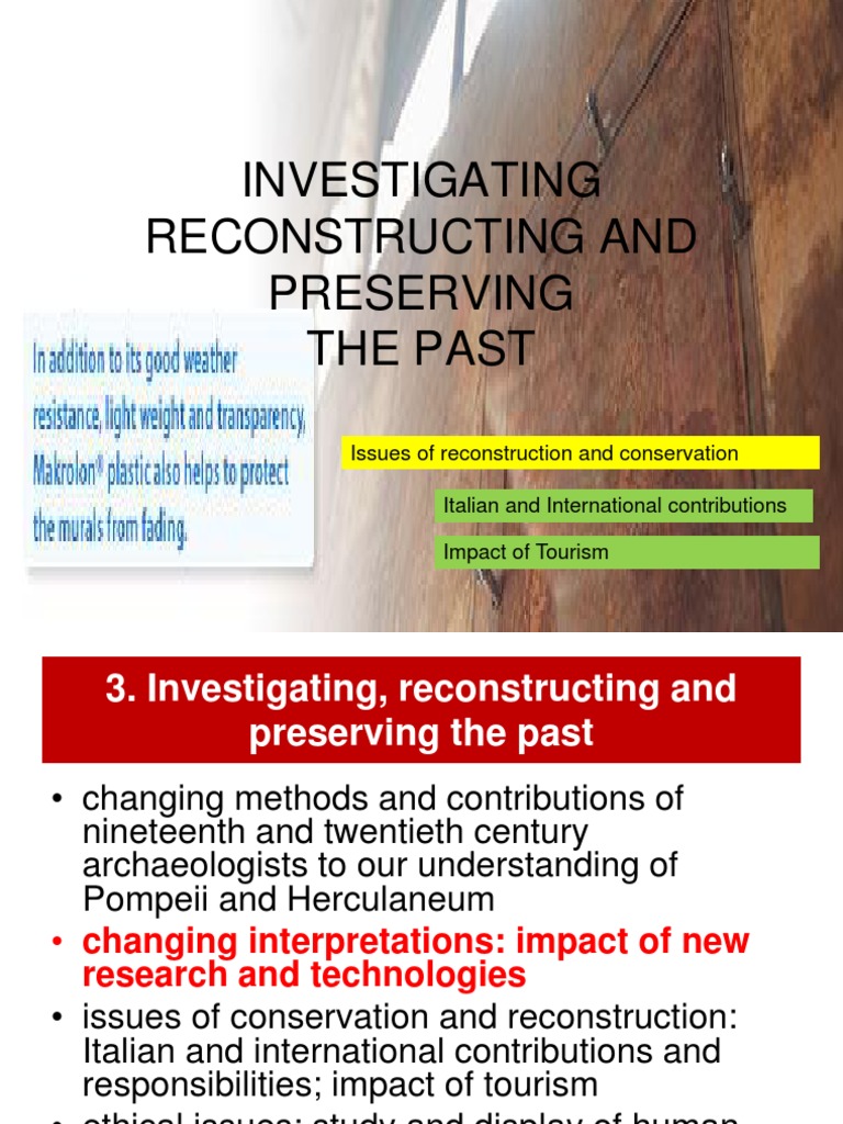 Sustainable Preservation of Pompeii | PDF | Pompeii | Archaeology
