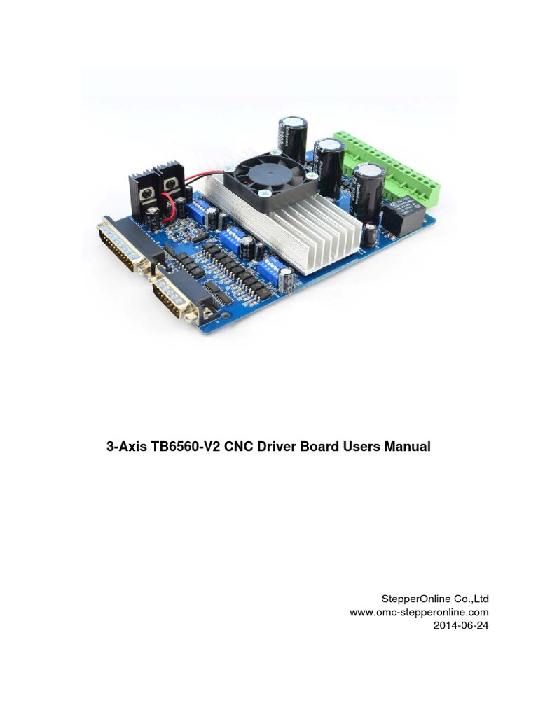 3 Axis TB6560 CNC Driver Board Users Manual | PDF | Power Supply ...