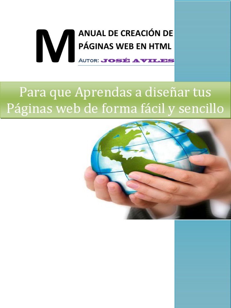 Manual De Creación De Páginas Web En Html Pdf Html Página Web