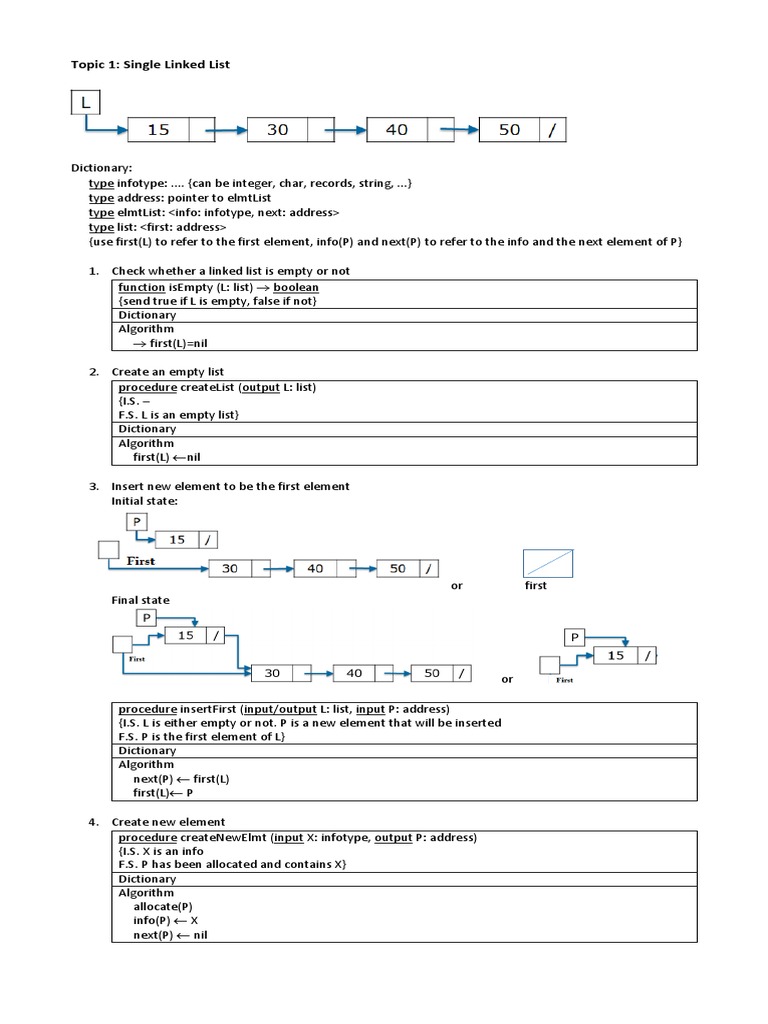 Topic 1 Linked List | PDF | Boolean Data Type | Computer Engineering Topic 1 Linked List | PDF | Boolean Data Type | Computer Engineering