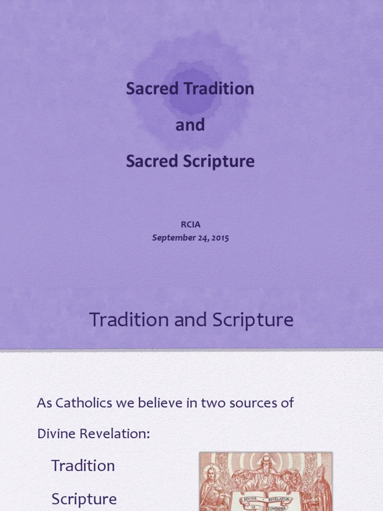 Catholic Tradition and Scripture Explained | PDF | Septuagint | Bible