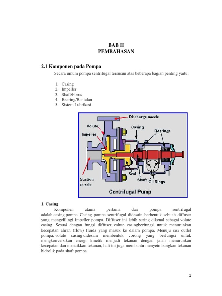 Komponen Pompa | PDF