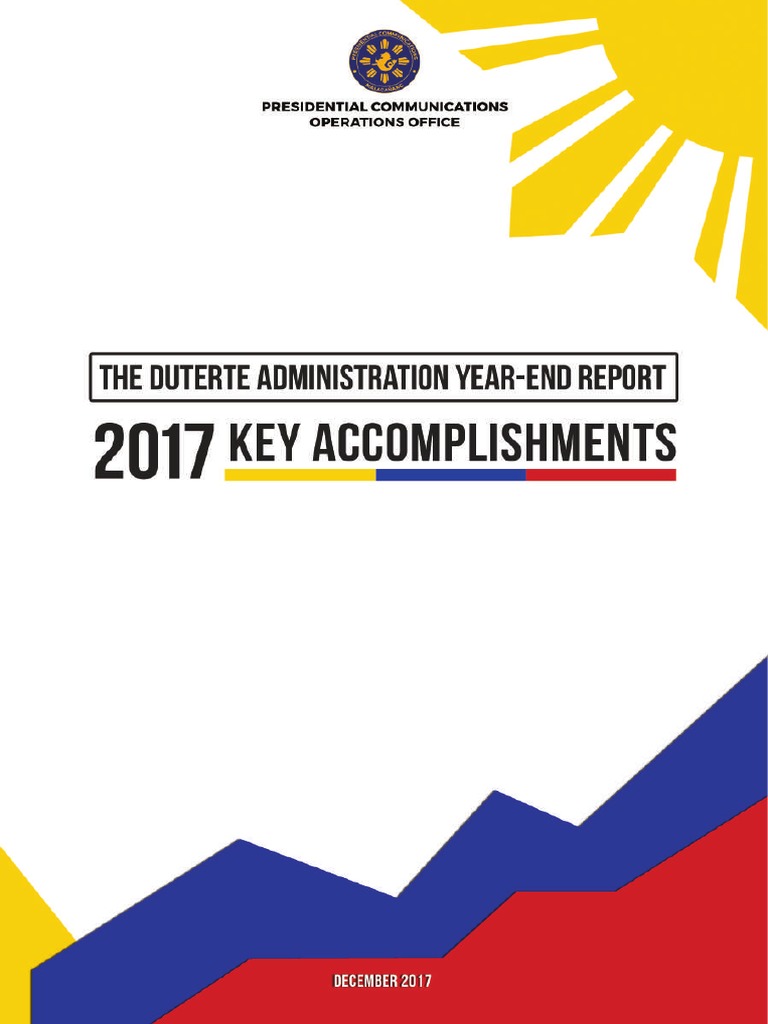The Duterte Administration Year-End Report 2017 Key Accomplishments ...