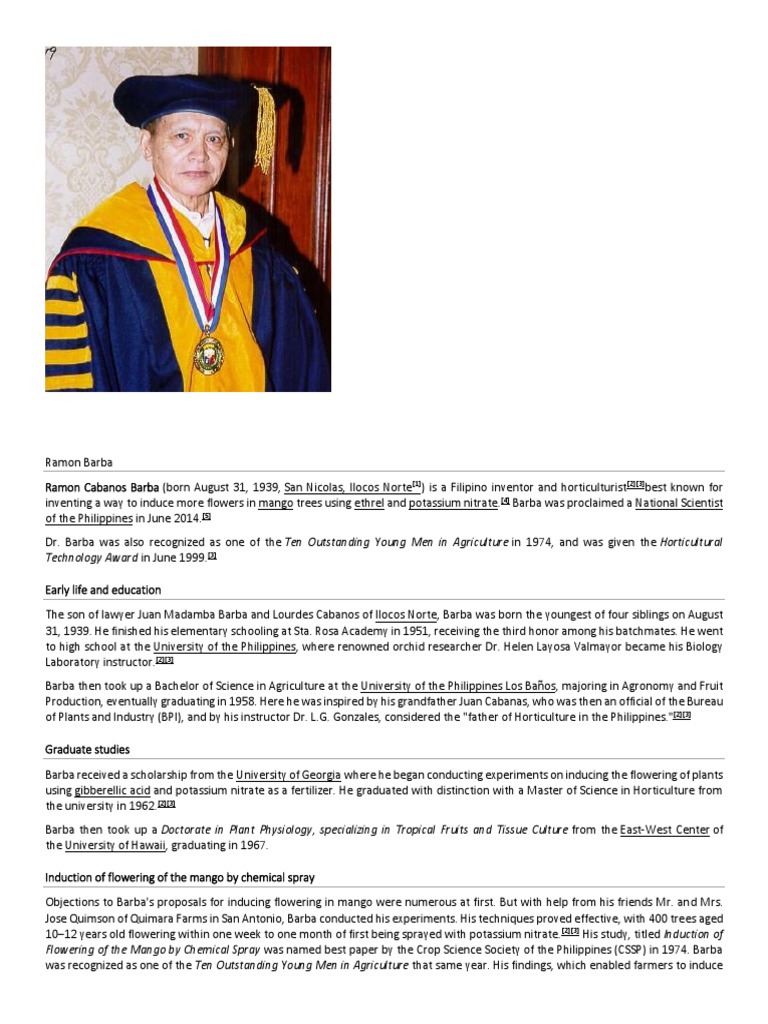 Ramon Barba - IP Inventor | PDF | Agriculture | Plants