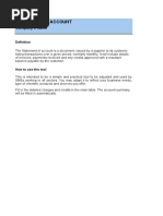 Statement of Account Sample Template | PDF | Money | Services (Economics)