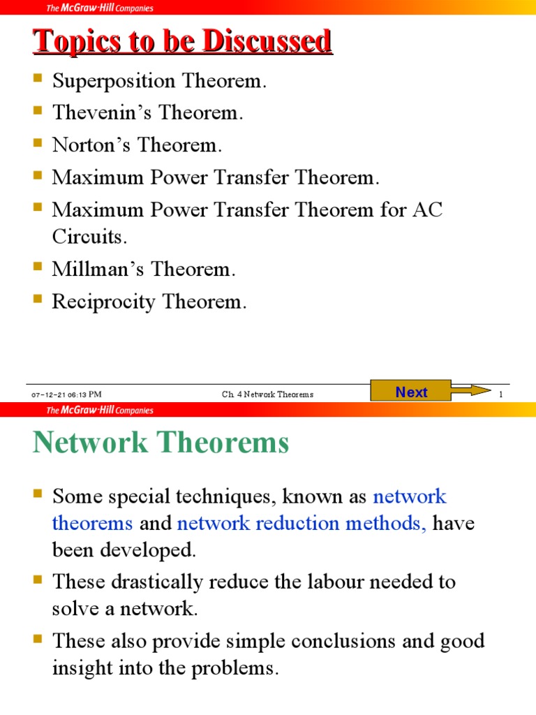 Chapter 04 Network Theorems Pdf Electrical Network Electrical Engineering
