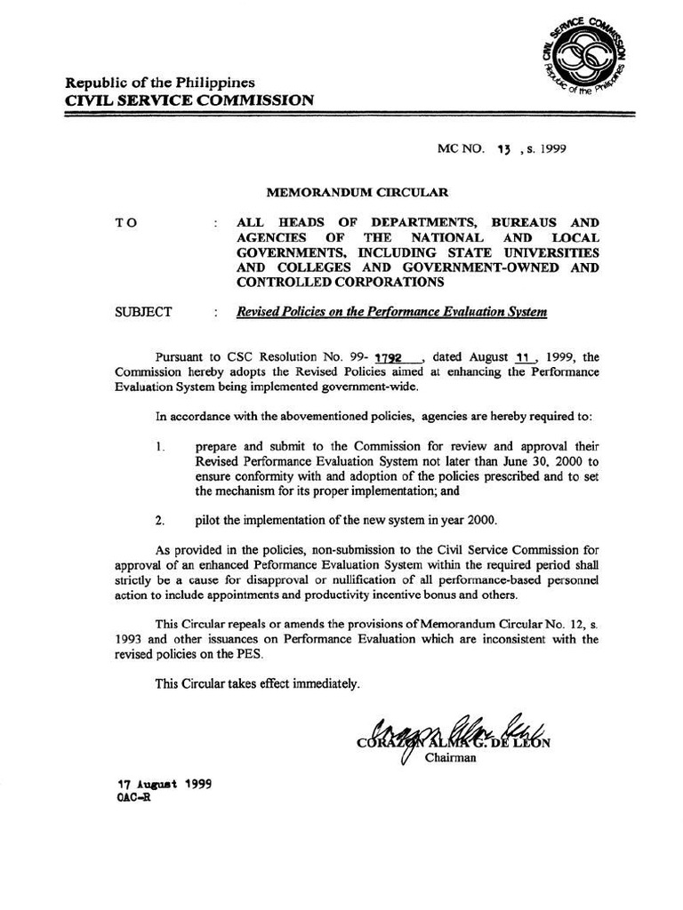 CSC MC 13, S. 1999 | PDF