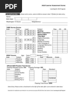 CASAS Test Score Ranges Overview | PDF | Educational Assessment And ...