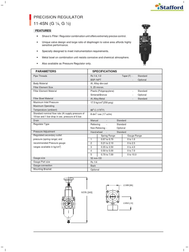 Afr Data Sheet | PDF | Sheet Metal | Valve