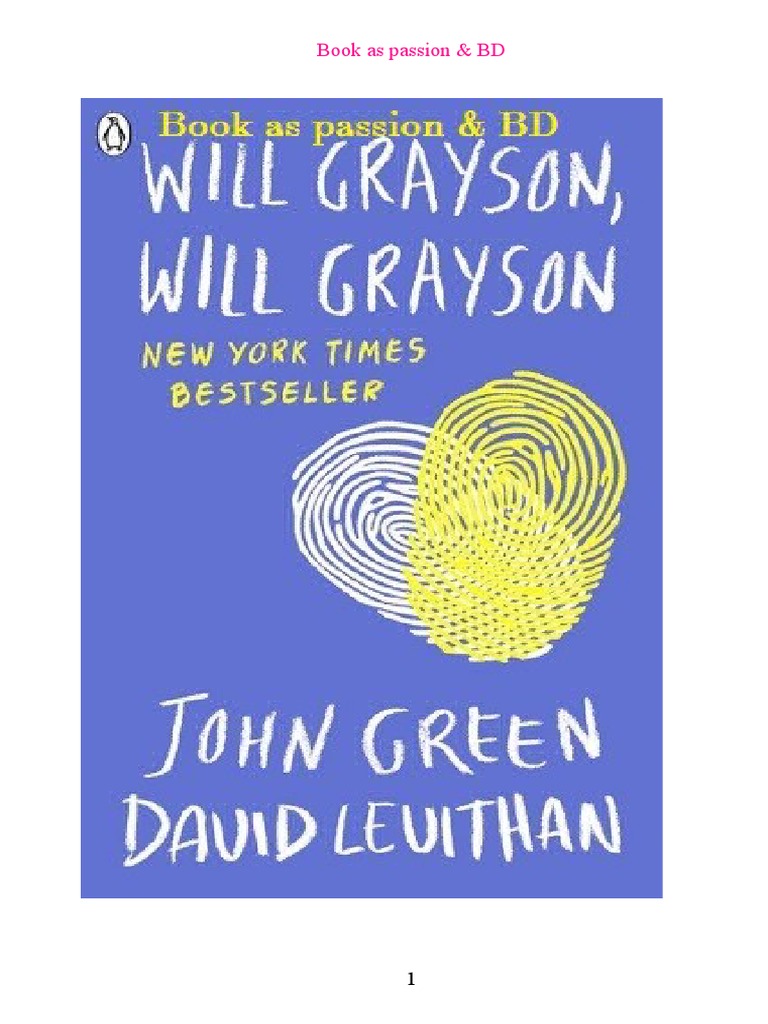 John Green - David Levithan - WILL GRAYSON WILL GRAYSON PDF | PDF