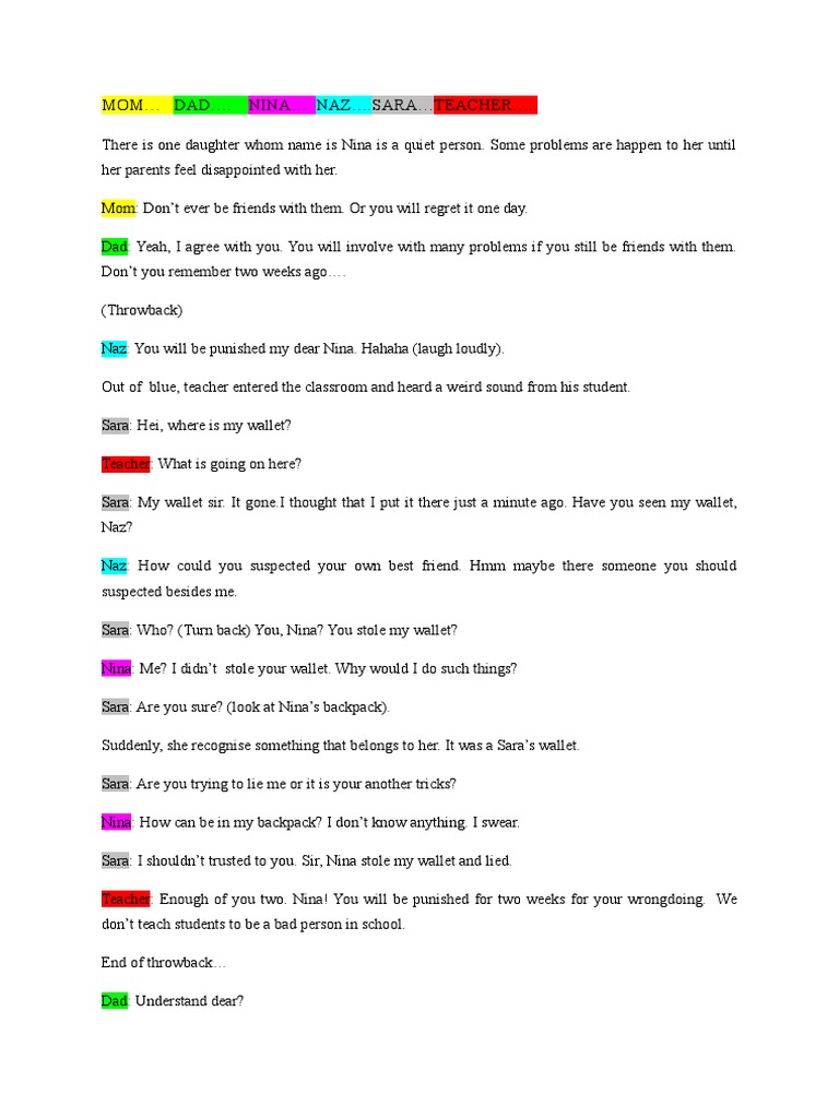 Scrip English For Video | PDF