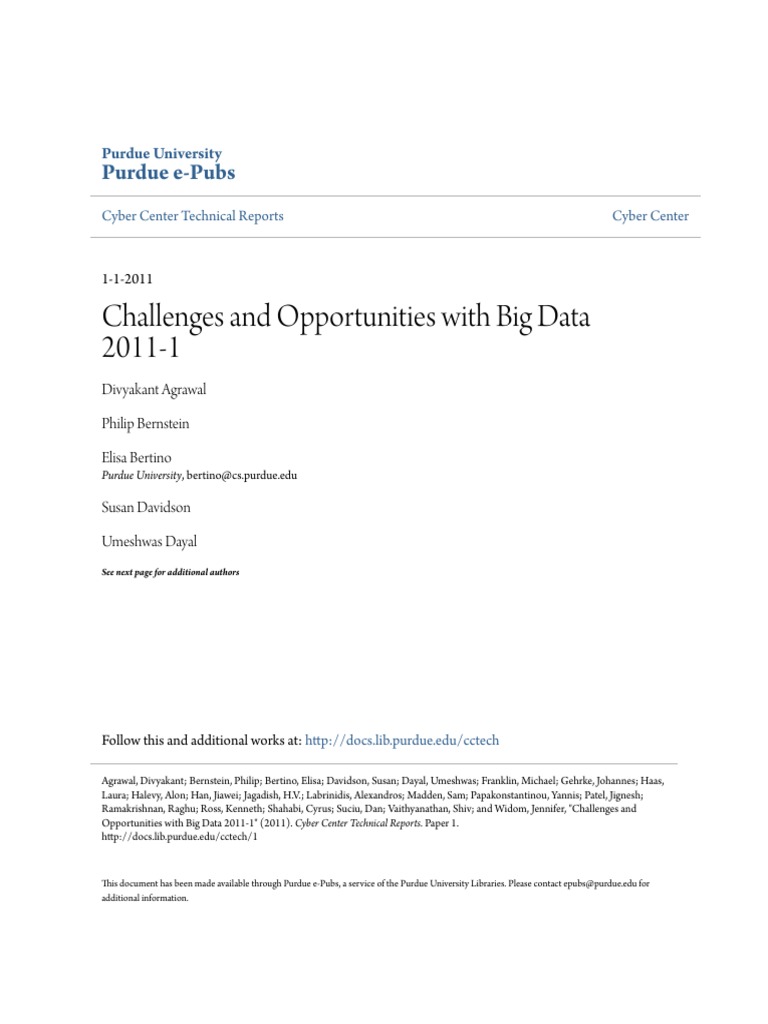 Big Data Challenges & Opportunities | PDF | Big Data | Parallel Computing