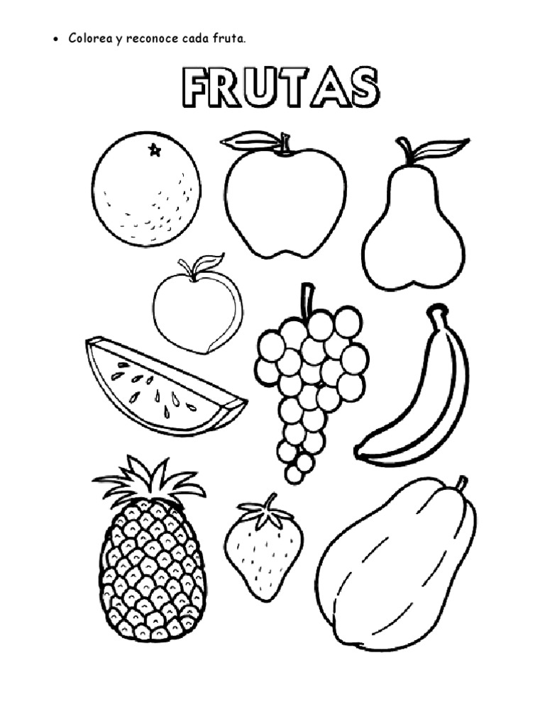 Actividades de Frutas para Niños | PDF