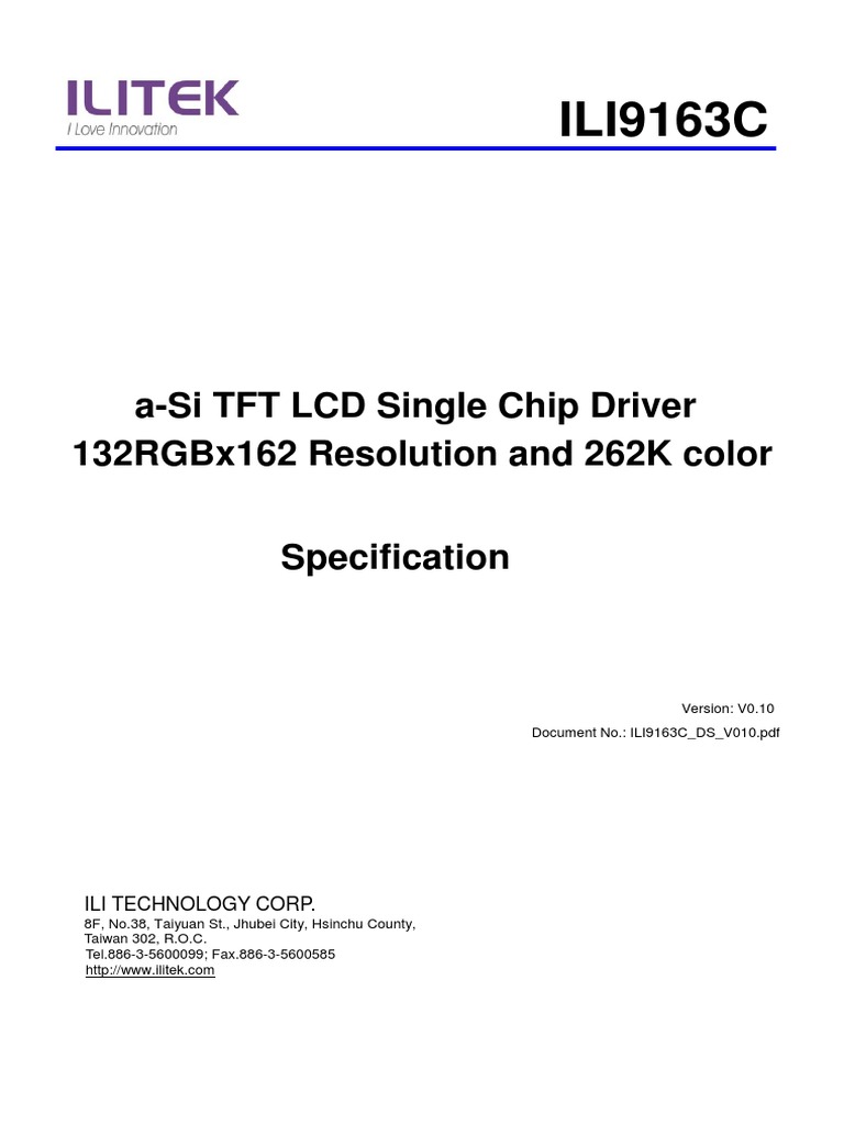 LCD Driver Technical Guide | PDF | Power Supply | Thin Film Transistor ...