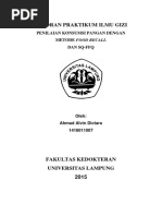 PSG - Metode Survey Konsumsi Pangan FFQ Dan SQ FFQ | PDF | Sains & Matematika