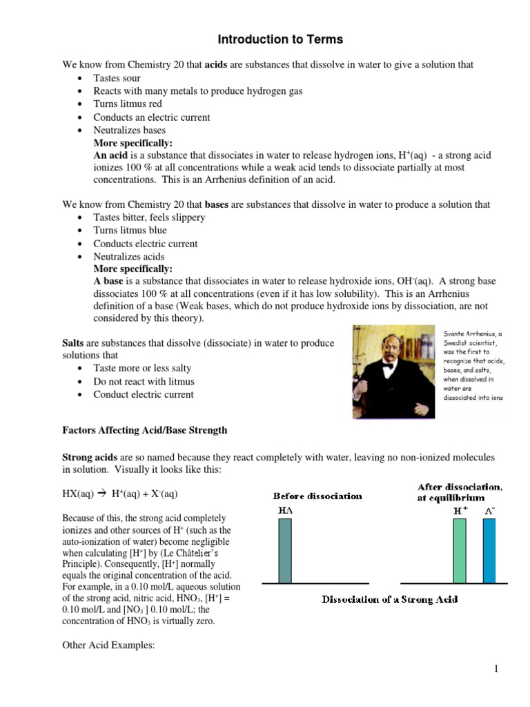 1 - Complete Acid Base Notes | PDF | Acid | Ph