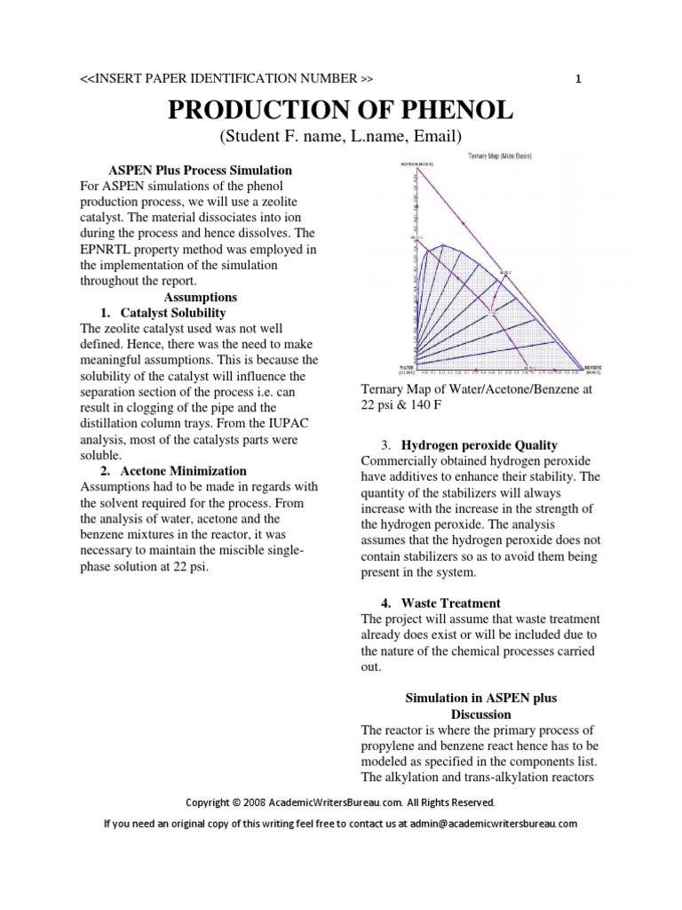 Production of Phenol | PDF | Chemical Reactor | Water