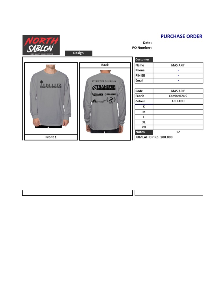 Po Form Template | PDF