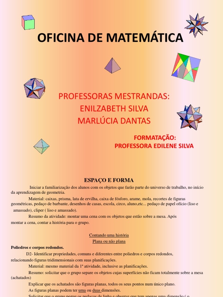 Oficina de Matemática | PDF | Triângulo | Polígono