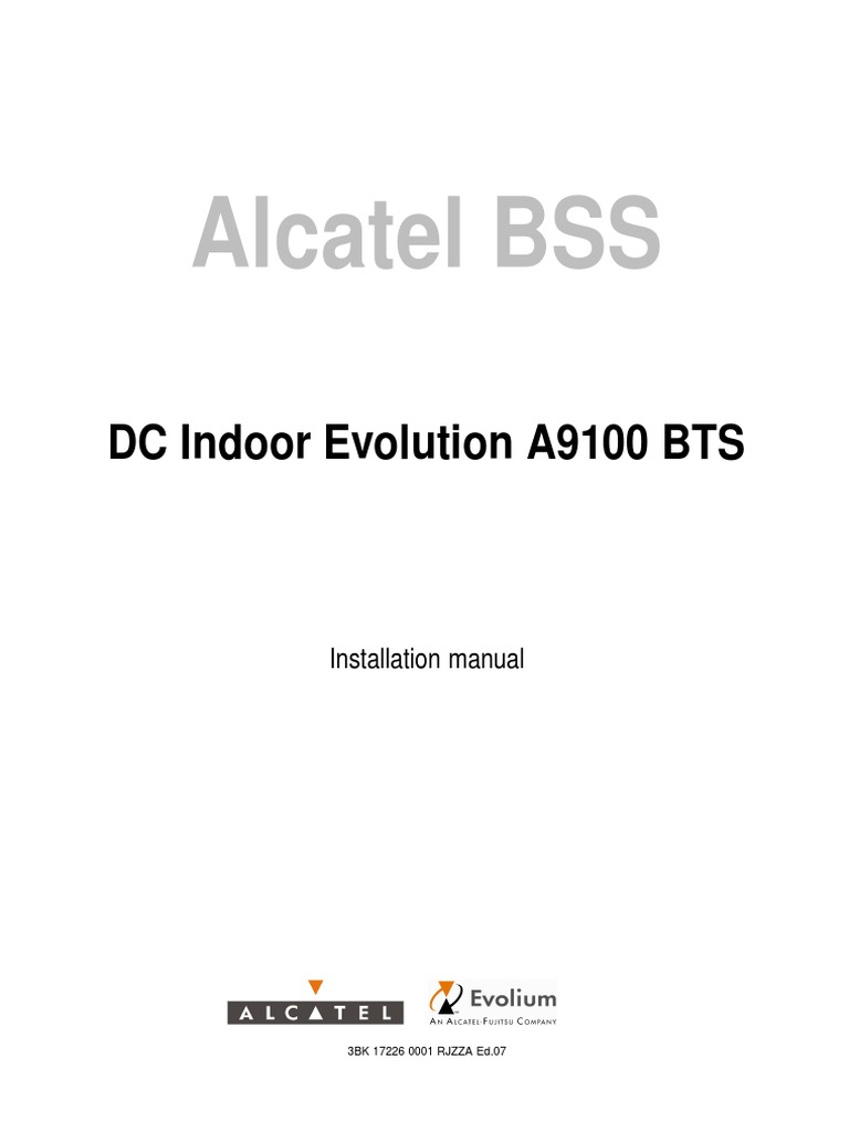 BTS Indoor DC Installation Manual | PDF | Coaxial Cable | Electrical Wiring