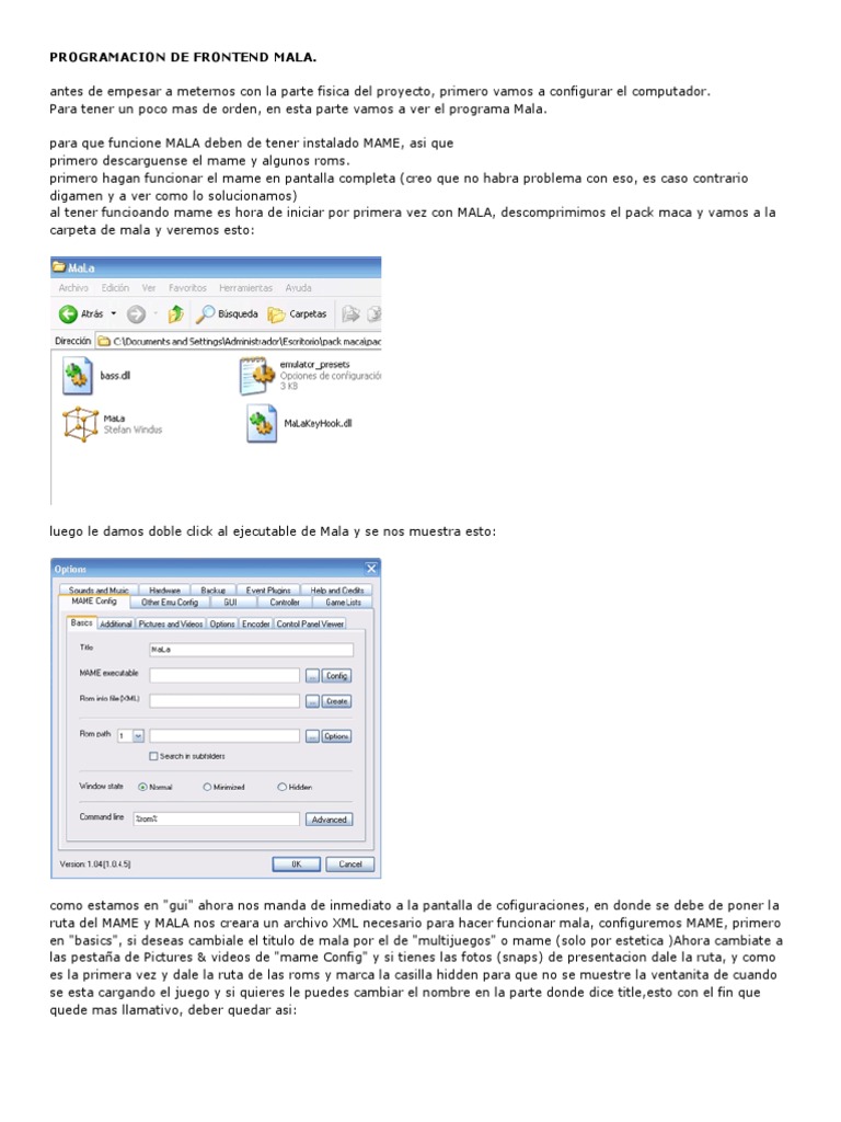 Programacion de Frontend Mala | PDF | Windows XP | Programa de computadora