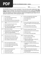 BDI-II - Manual de Correção | PDF | Depressão | Especialidades médicas