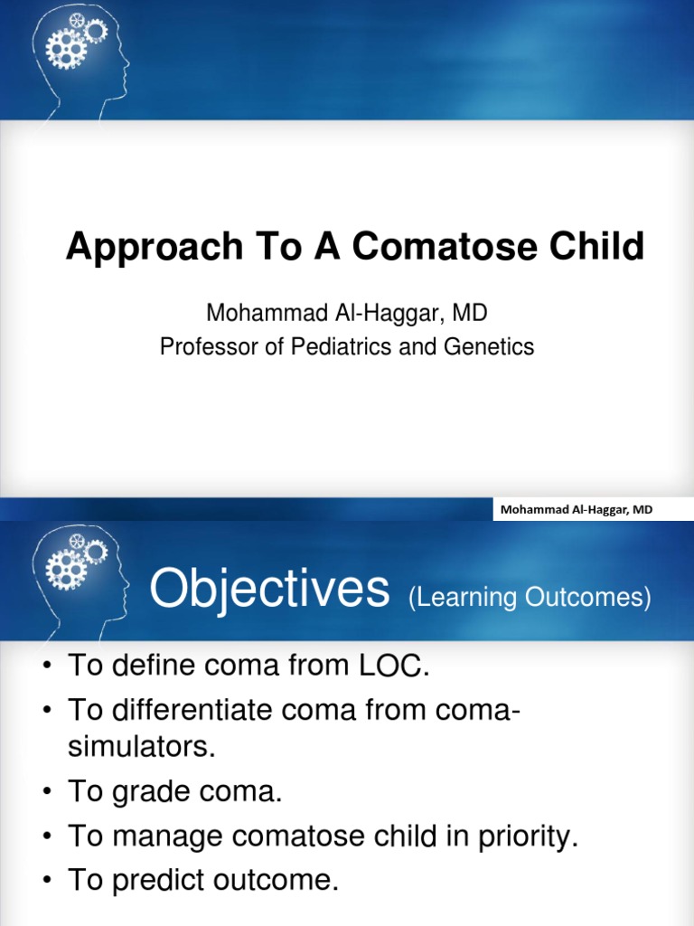 Managing Comatose Children: Key Insights | PDF | Coma | Renal Function