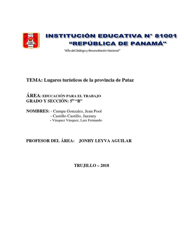 Turismo en la provincia de Pataz | PDF | Naturaleza
