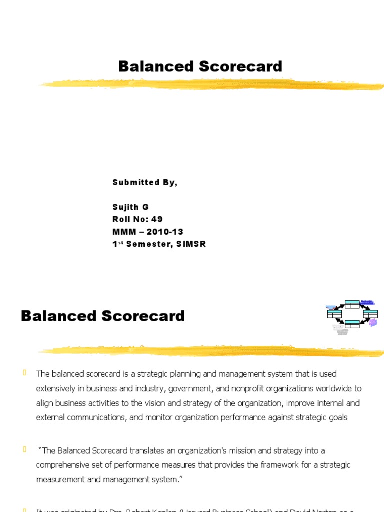 Balanced Scorecard: An Overview | PDF | Customer | Customer Satisfaction