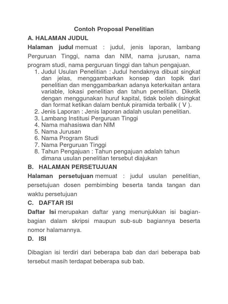 Contoh Proposal Penelitian Lengkap | PDF | Sains & Matematika